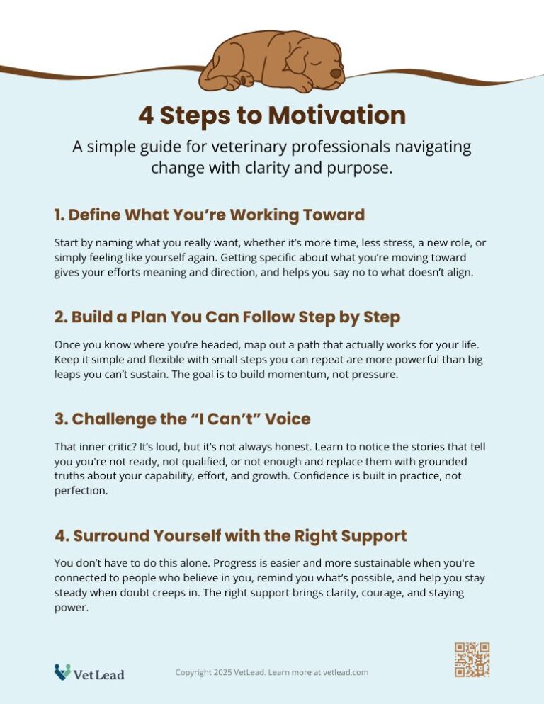 Motivation for Veterinary Leaders Starts Within - VetLead