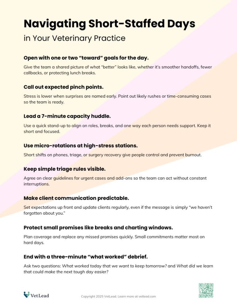 Help Your Short-Staffed Veterinary Team Have Better Days - VetLead